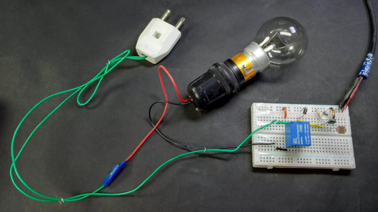 Automatic street light using LDR & BC547 - Electronics Projects