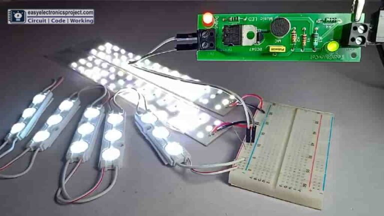 Music Rhythm LED Flashlight Circuit - Electronics Projects 2026