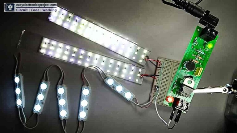 Music Rhythm LED Flashlight Circuit - Electronics Projects 2025