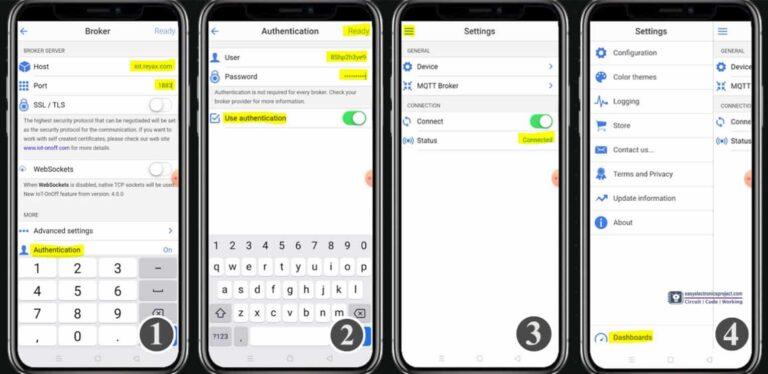 ESP8266 MQTT Home Automation System - Internet of Things 2023